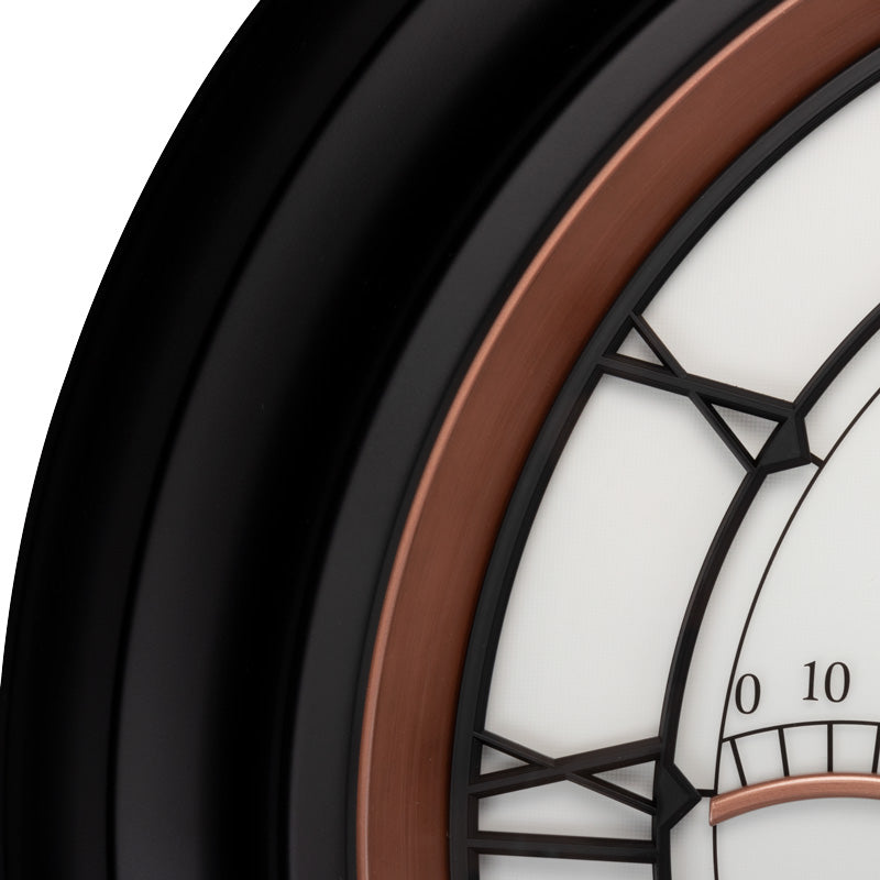 24” Illuminated LED Large Outdoor Decorative Clock with Thermometer and ...